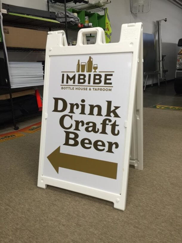A frame beer board | Puget Sound Signs and Graphics