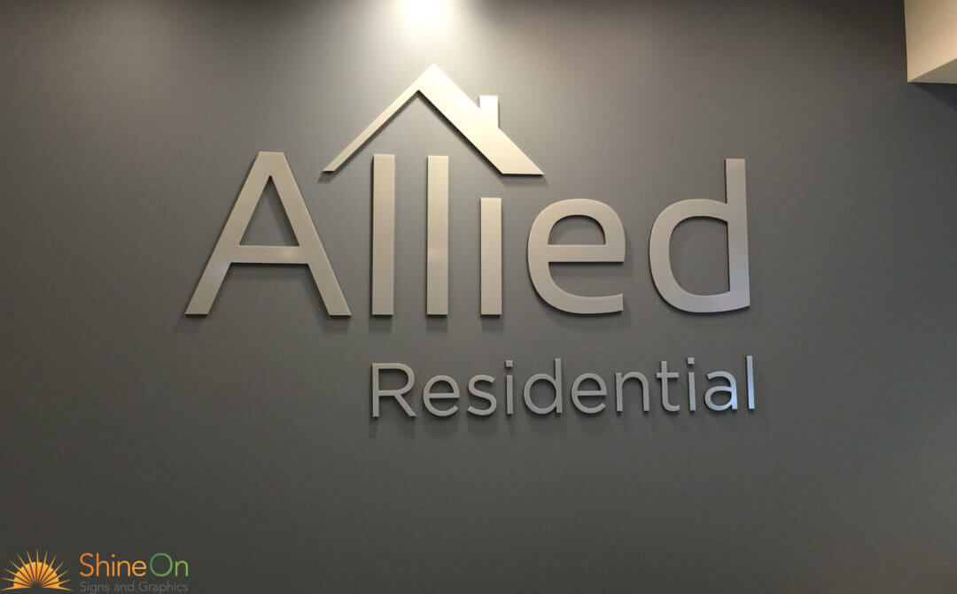 lobby-sign-Allied-Residential | Puget Sound Signs and Graphics