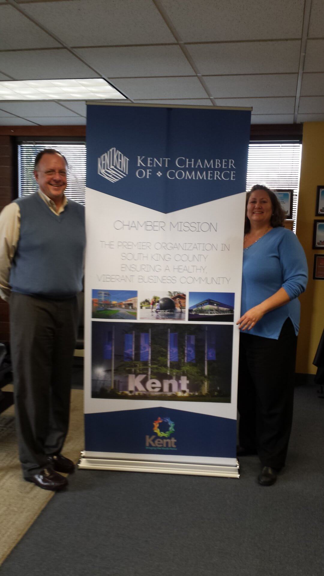 Kent Chamber Popup Banner | Puget Sound Signs and Graphics