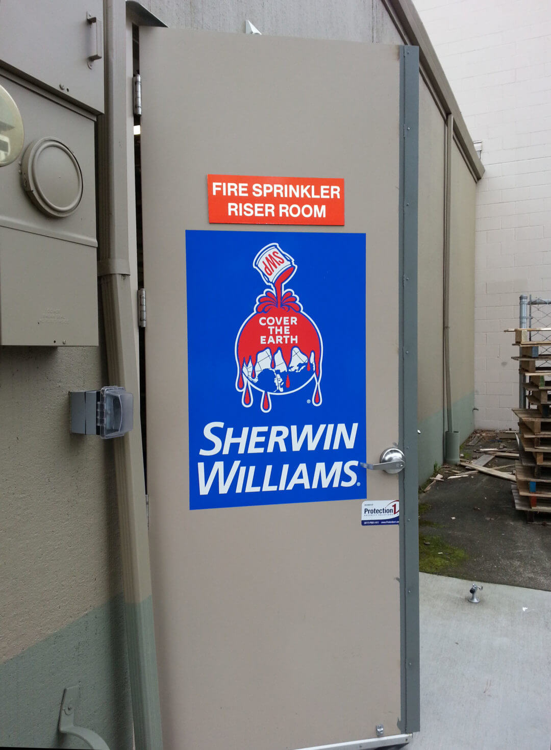 sherwin-williams-fire-sign | Puget Sound Signs and Graphics